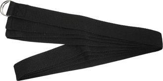 Pretyzoom Yoga Stretchband Schwarz Flexibles Fitness Stretchband mit Doppelter Naht und Robustem Elektroplattierungsverschluss für Yoga Pilates Gymnastik und De