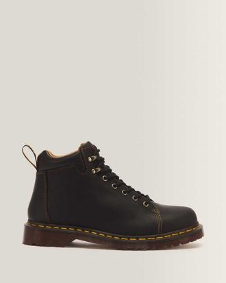 Dr. Martens 939 Hiker 7-&Ouml;sen Leder Ankle Stiefel in Schwarz, Gr&ouml;&szlig;e: 36