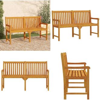 vidaXL Vidaxl - Gartenbank 150 cm Massivholz Akazie - Gartenbank - Holzmöbel - Gartenmöbel - Outdoormöbel - Terrasse - Home & Living