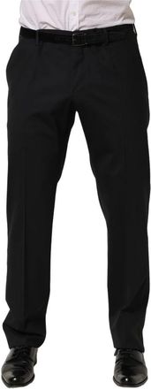 Dolce & Gabbana Homme, Pantalons, Noir, Taille: XL Pantalon de Costume Coupe Fusel&eacute;e