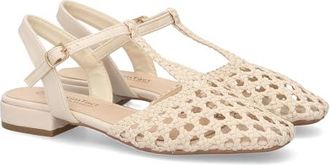 Shoes & Blues Sandales plates pour femme, confortables et élégantes, design moderne tressé sur la raquette avec bande sur le dessus et fermeture à boucle, idéales p