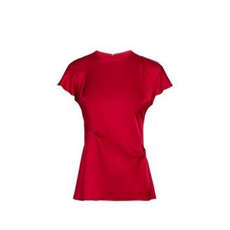 Victoria Beckham W&auml;hrung Top drapiert - rot