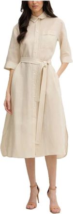 Max Mara Femme, Robes, Beige, Taille: 36 FR Shirt Robes