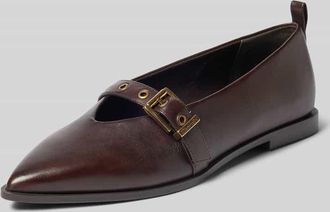 Tamaris Ballerina aus Leder-Mix