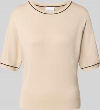 Comma Regular Fit Pullover aus Viskose-Mix in Strick-Optik