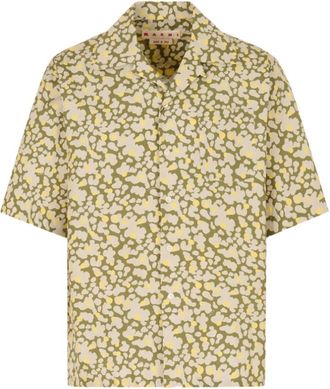 Marni Homme, Chemises, Multicolore, Taille: XL Short-sleeve Abstract-print Shirt