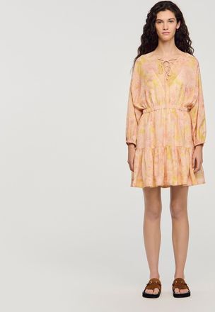Sandro Robe courte imprim&eacute; fleur