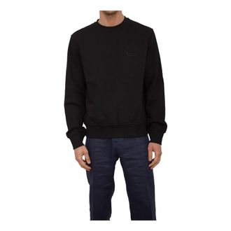 Etro Schwarzer Sweatshirt mit C-Neck Stil - - Sweatshirts & Hoodies - Herren - Schwarzk - M
