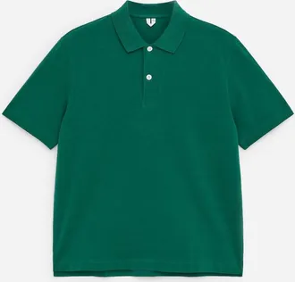 Arket Pikee-Poloshirt -Gr&uuml;n