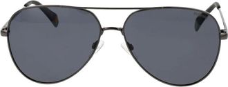 Polaroid Lunettes de soleil &agrave; monture en m&eacute;tal - unisex - Accessoires - Gris - Taille: ONE Size