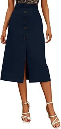 Generic Jupe Longue Doree Jupe en Maille Beige Jupe Jupe De Plage Midi Jupe Jupe Jean Noir Jupe Jupe Au Genou Longue Jupe Droite Jupe DrapéE Longue Jupe Longu