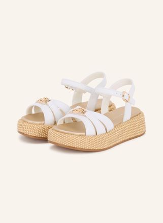 Tommy Hilfiger Plateau-Sandaletten weiss