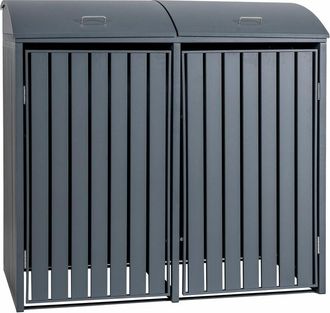 Clp Mülltonnenverkleidung Holly anthrazit 137x80x131 cm