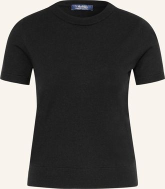 Max Mara Strickshirt Magenta schwarz