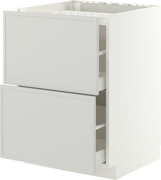 IKEA METOD / MAXIMERA Unterschr.f. Kochf./2 Fronten/2Sch