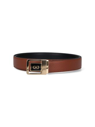 Ferragamo Mens Belts Black Calf Leather