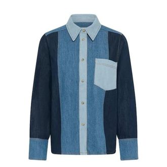 Inwear Chemises en jean - Femme - Blouses et Chemises - Bleu - Taille: 36 FR