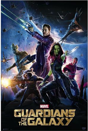 1art1 Guardians of The Galaxy Poster Gamora, Star-Lord, Nebula, Rocket Raccoon, Groot Und Drax Der Zerst&ouml;rer, Filmplakat Plakat | Bild 91x61 cm