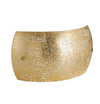 Luce-Ambiente-Design Vanity Gold Glass Wall Light with Fabric Cable (2xe14)