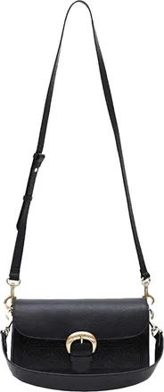 Biba Sienna Umh&auml;ngetasche, Gepr&auml;gt, Leder (Schwarz)