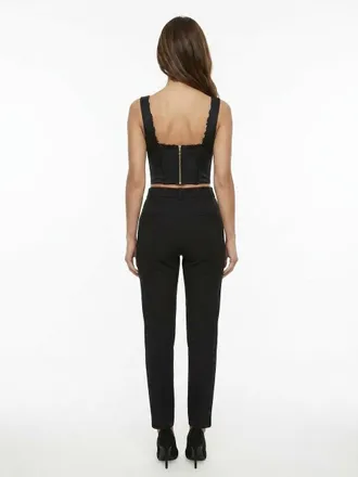 Dolce & Gabbana Womens Black Elastane Sleeveles T-Shirt