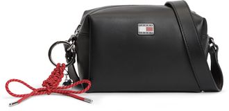 Tommy Jeans Mini Bag TOMMY JEANS TJW CITY CHARM CAMERA BAG, Damen, Gr. B/H/T: 19cm x 11,5cm x 11cm, schwarz, Lederimitat, Taschen, Damen Umh&auml;ngetasche, Mini-Bag, 