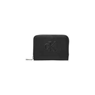 Calvin Klein Schwarze Geldb&ouml;rse mit Rei&szlig;verschluss - - Accessories - Damen - Schwarzk - ONE SIZE