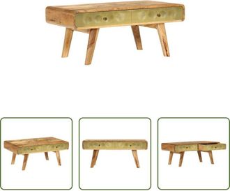 vidaXL vidaXL Massivholz Couchtisch - Couchtisch Massivholz Mango 90x50x40 cm
