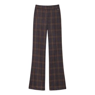 Aniye By 181103 Pantalon Droit &agrave; Carreaux - Femme - Pantalons - Brun - Taille: 42 FR