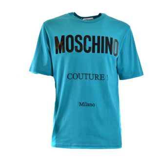 Moschino Verbessere deine Freizeitgarderobe mit stilvollen T-Shirts - - Tops - Herren - Blau - L