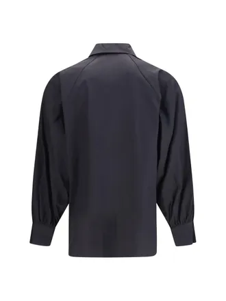 Crida Milano Womens Mughetto Shirt Black Cotton