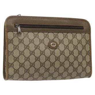 Gucci Pre-owned Cuir pochettes-minaudieres - Femme - Pre-owned - Beige - Taille: ONE Size
