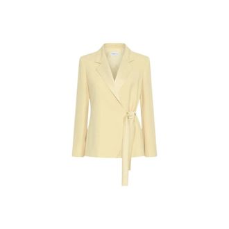 Marella Satin-Bindeblazer - - Jackets - Damen - Gelb - S