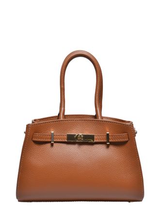 Anna Luchini Braun Rindsledertasche