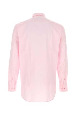 Etro Mens Pastel Pink Stretch Poplin Shirt F0043 Exterior: Cotton Elastane Camicie