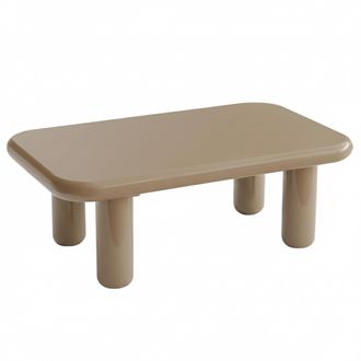 Oviala Couchtisch, rechteckig, 100 cm, MDF, lackiert, Taupe