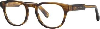 Philipp Plein Homme, Accessoires, Brun, Taille: 51 MM Vpp207M 09N3 Optical Frame