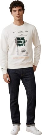 Lacoste Sweatshirt f&uuml;r Herren, Piqu&eacute; (Cremefarbe)