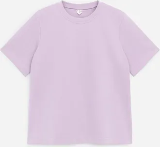 Arket Formbest&auml;ndiges Signature-T-Shirt -Lila