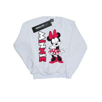 Disney Minnie Mouse Giggling Sweatshirt f&uuml;r Damen (Wei&szlig;)
