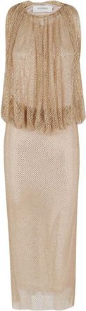 Sportmax Femme, Robes, Jaune, Taille: 36 FR Pappa Sleeveless Jersey Dress