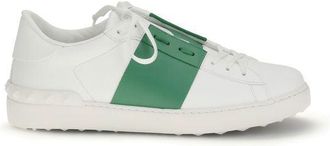 Valentino Garavani Wei&szlig;e Kalbsleder Bos Taurus Low-Top Sneaker