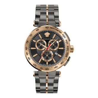 Versace Homme, Accessoires, Gris, Taille: ONE Size Chronograph Aion