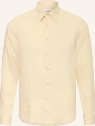 Sandro Sandro Leinenhemd Regular Fit beige