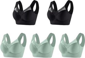 Generic Panneau de vanit&eacute; adh&eacute;sif adh&eacute;sif pour v&ecirc;tements - Soutien-gorge de yoga court - Soutien-gorge anti-affaissement - Soutien dorsal - Gris - Taille A - 