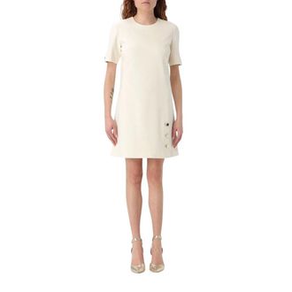 Twinset Pearl Polyester Freizeitkleid - - Dresses - Damen - Beige - 2XL