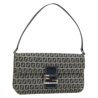 Fendi Pre-owned Vintage Zucchino Schultertasche - - Pre-owned - Damen - Blau - ONE SIZE