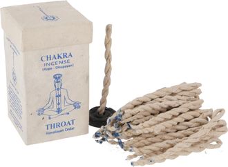Guru Shop Chakra Incense, Nepal R&auml;ucherschn&uuml;re - Throat/Himalayan Chedar, 10x5x5 cm