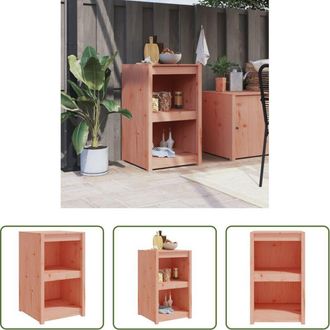 vidaXL Holz K&uuml;chenschrank - Outdoor-K&uuml;chenschrank MEPPEL 55x55x92 cm Massivholz Douglasie