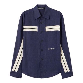 Palm Angels Classic Logo Trackshirt - - Shirts - Herren - Blau - S